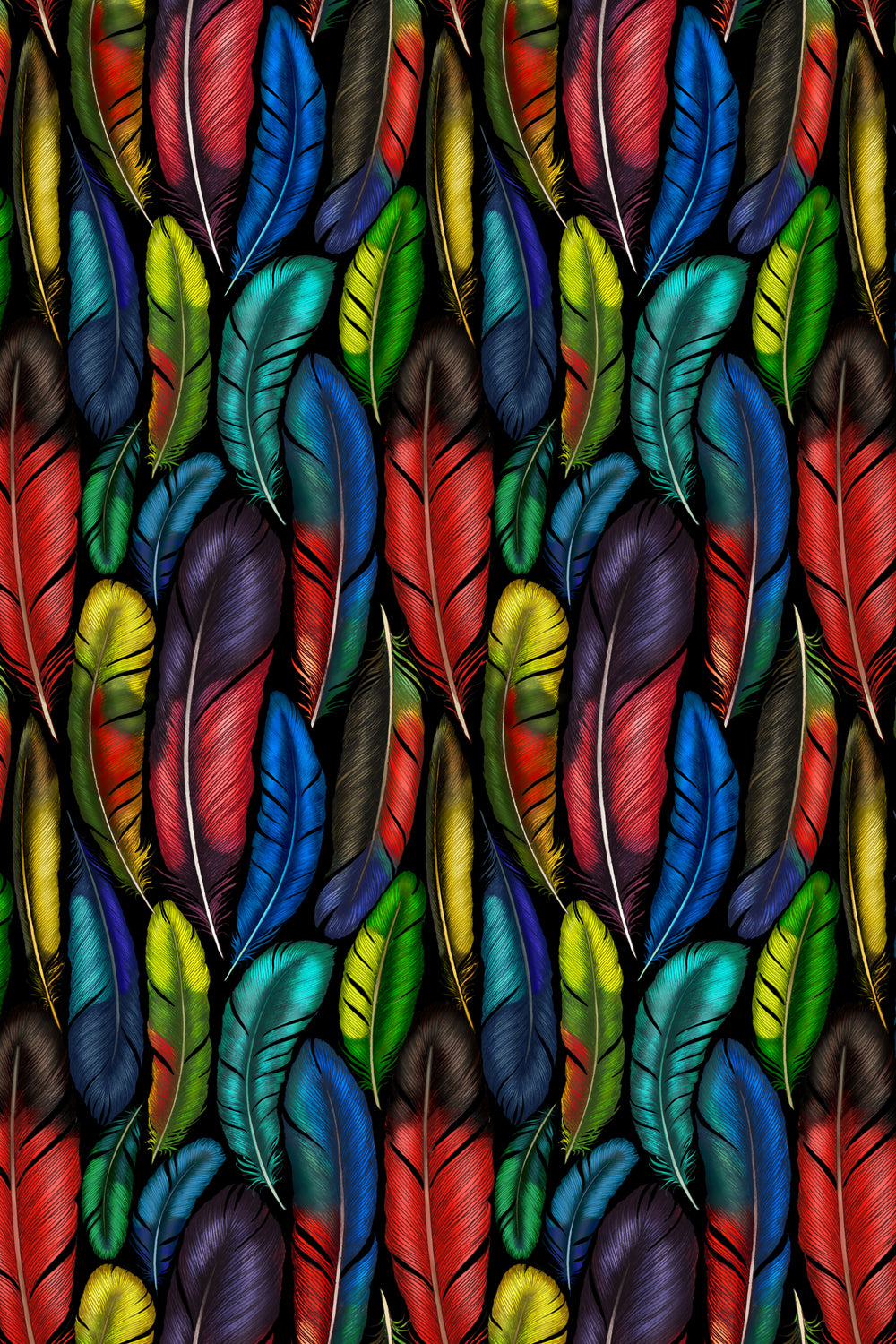Tropical Feather Print