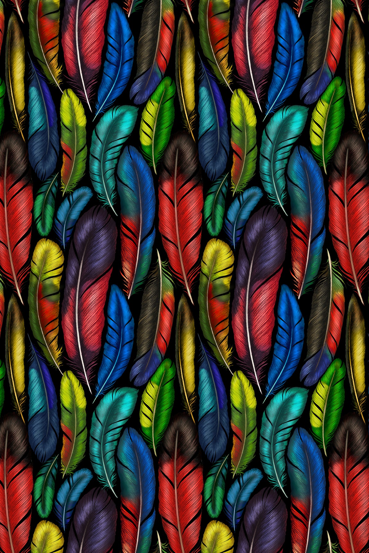 Tropical Feather Print