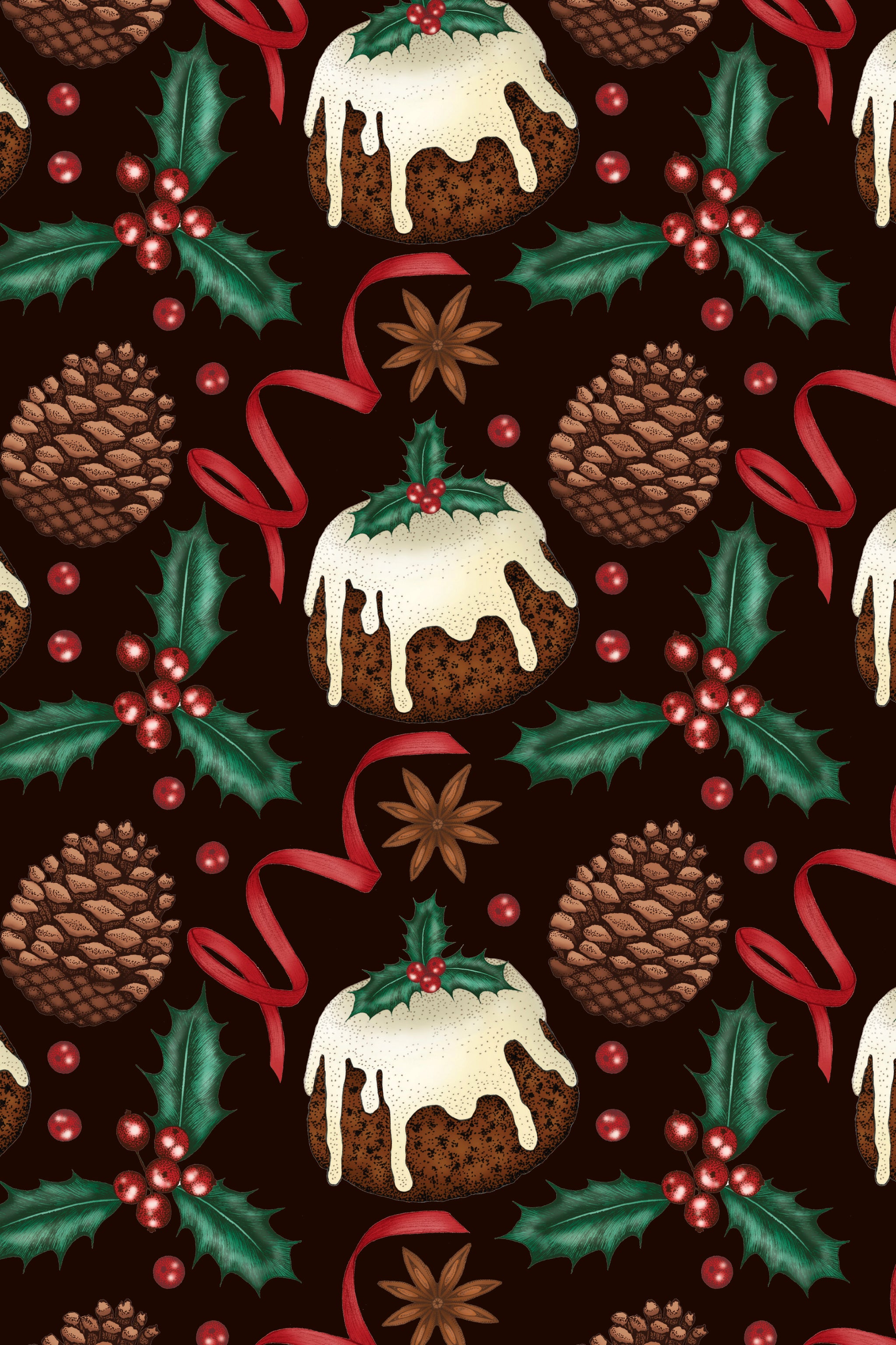 Christmas Pudding Print