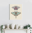 'Antique Luna & Automeris Frankae Moths' Fine Art Print