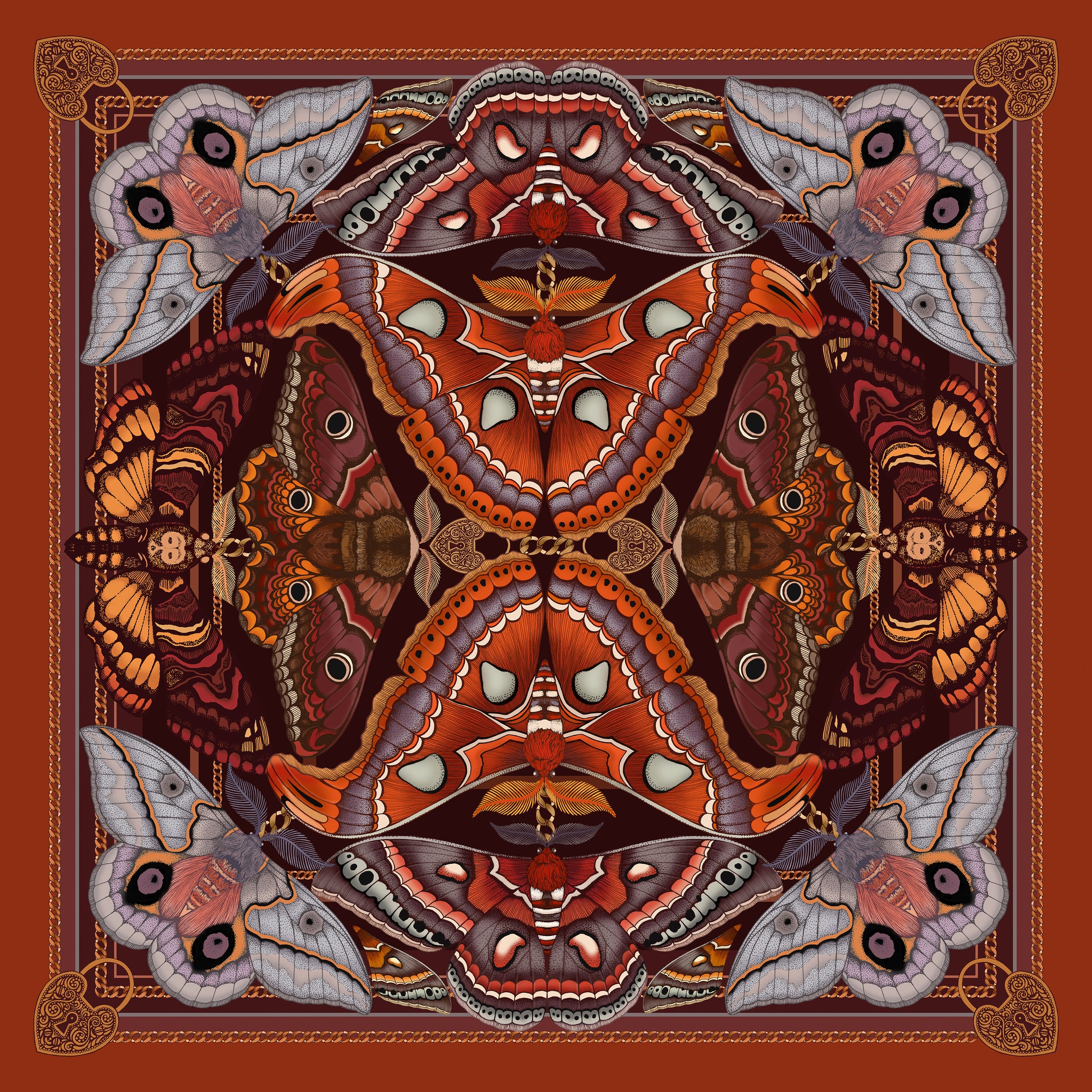 The Atlas Moth Scarf | 90x90cm