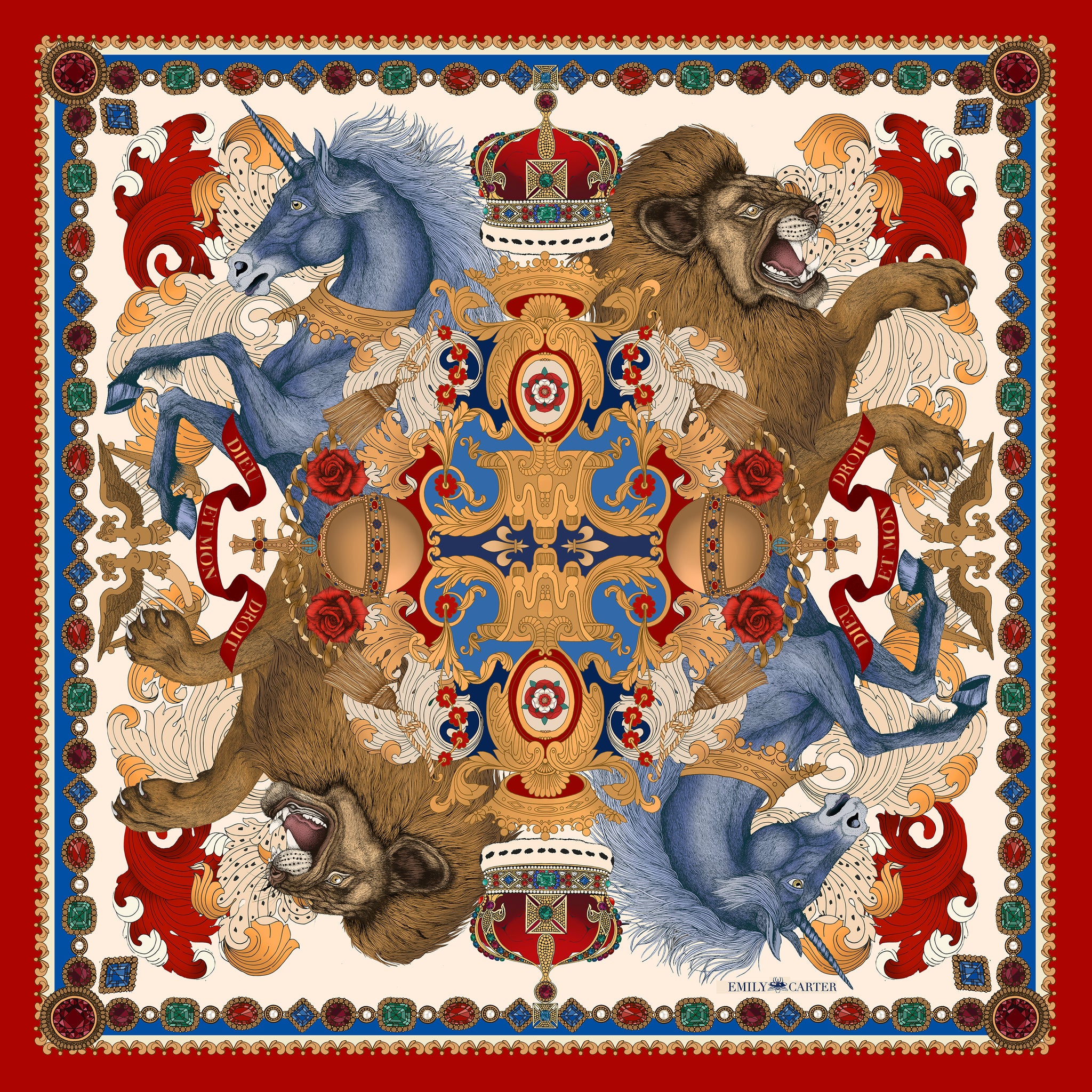 The Monarchy Scarf - Cream | 90x90cm [Preorder]
